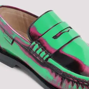 Loewe Campo Brushed Calf Leather Loafers - Multicolor