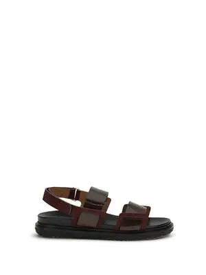 Marni Double-strap Fussbett Sandals - Black