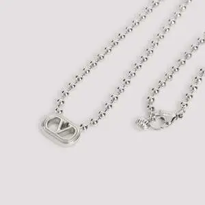 Valentino Garavani Palladium Brass Necklace