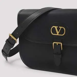 Valentino Garavani Leather Shoulder Bag With Vlogo
