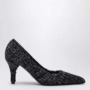 Prada Knitted Decollete Pumps - Blue