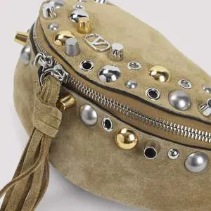 Valentino Garavani Embellished Suede Belt Bag