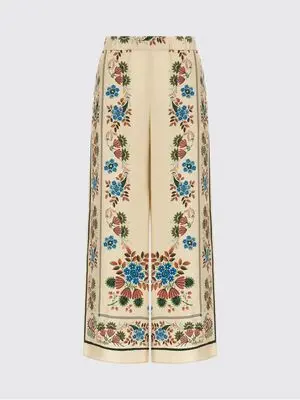 Max Mara Printed Wide Leg Trousers - Multicolor