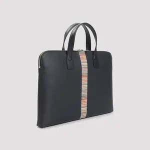 Paul Smith Signature Stripe Leather Handbag
