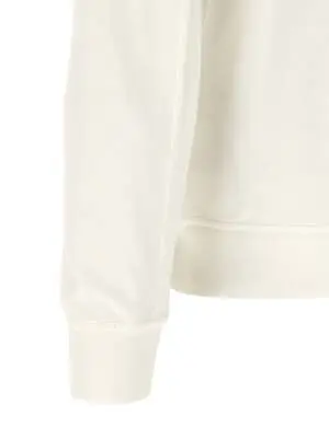 C.P. COMPANY Fleece Sweatshirt With Lens Detail - White