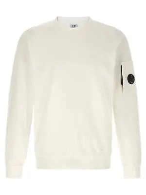 C.P. COMPANY C.P. COMPANY Fleece Sweatshirt With Lens Detail White