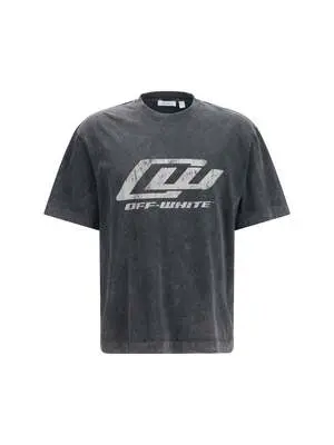 Off-White Racing Skate T-shirt With Print