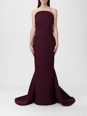 Solace London Strapless Gown - Red