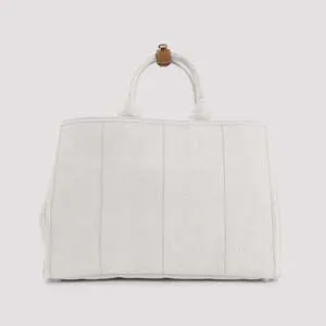 Prada Cotton And Linen Blend Tote Bag - Multicolor