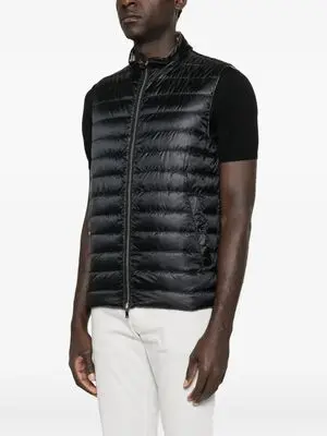 Herno Nylon Ultralight And Ecoage Reversible Vest - Black