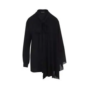 Balenciaga Silk Scarf Blouse