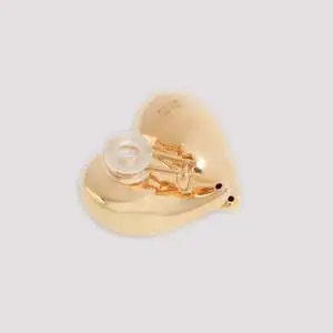 Bottega Veneta Heart Shaped Drop Earrings