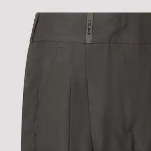 Peserico Cotton And Silk Taffeta Pants