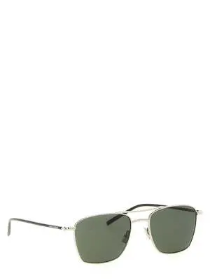 Saint Laurent Metal Frame Sunglasses - Silver