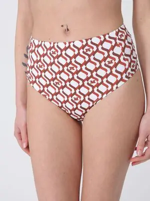 Max Mara High-waisted Swimsuit With Monogram Pattern - Multicolor