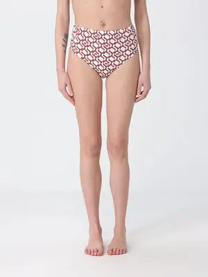 Max Mara High-waisted Swimsuit With Monogram Pattern - Multicolor