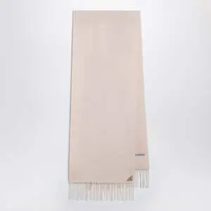 Prada Prada Powder Pink Silk And Cashmere Scarf Women Pink
