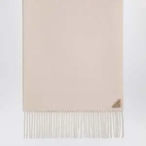 Prada Powder Silk And Cashmere Scarf - Pink