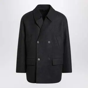 Fendi Double-breasted Wool Caban Jacket - Gray