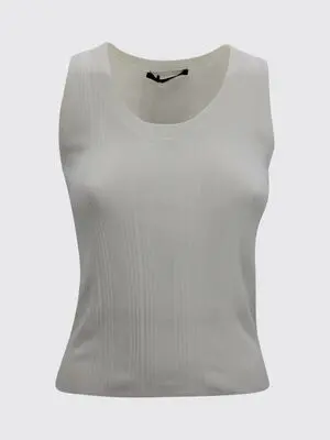 Max Mara Sleeveless Ribbed Top - White