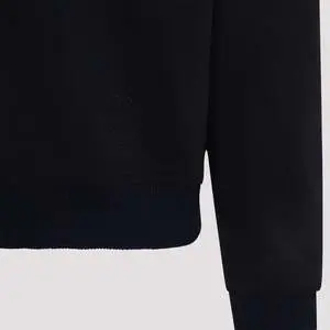 JIL SANDER Cotton Sweatshirt With Half-zip And Stand Collar - Blue