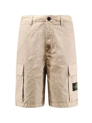 Stone Island Nylon Panama Loose Fit Cargo Bermuda Shorts - Multicolor