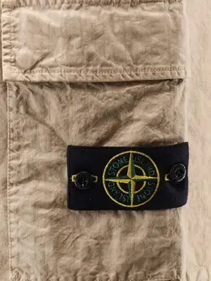 Stone Island Nylon Panama Loose Fit Cargo Bermuda Shorts