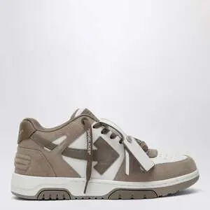 Off-White Out Of Office Sneakers In Rhodium And Light Brown - Multicolor