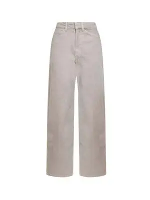 LEMAIRE High Waisted Curved Leg Moonstone Denim Jeans - Multicolor