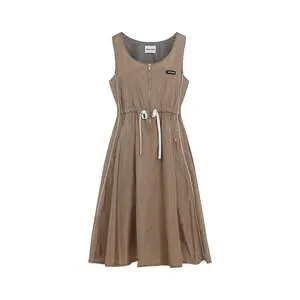 Miu Miu Sleeveless Crew Neck Mini Dress - Multicolor