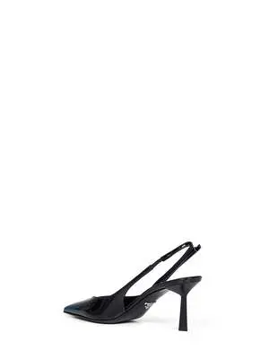 Prada Black Patent Leather Slingback Pumps
