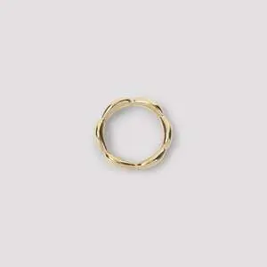 Chloé Gold Brass Chain Ring With Signature Detailing