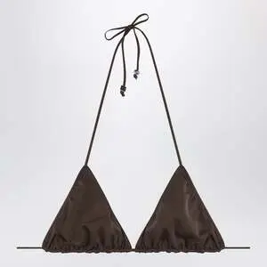 Jacquemus Triangle Bikini Top - Brown