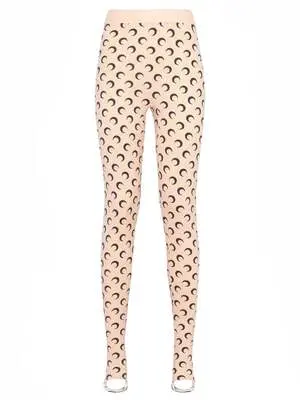 MARINE SERRE Moon Leggings - Cream