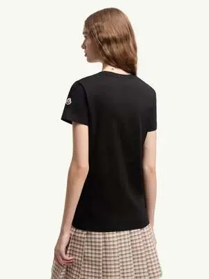 Moncler Logo Patch Cotton Jersey T-shirt
