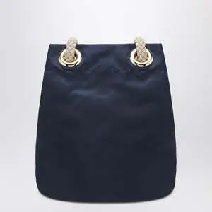 Prada Small Bucket Bag In Re-nylon - Blue