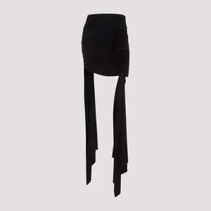 Magda Butrym Viscose Mini Skirt With Floral Detail