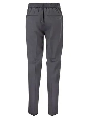 Peserico Linen And Wool Blend Tailored Trousers