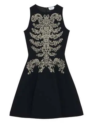 Alexander McQueen Jacq Vlm Mini Dress