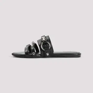 Balenciaga City Studded Lambskin Sandals