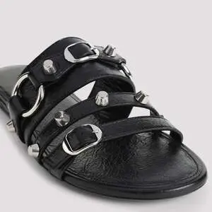 Balenciaga City Studded Lambskin Sandals