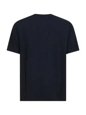Giorgio Armani Dark Navy Asv Embossed Viscose Blend T-shirt