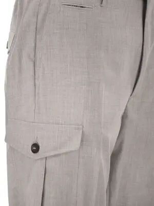 Peserico Tailored Cargo Trousers In Stretch Technical Fabric
