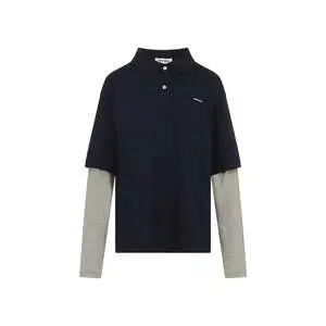 Miu Miu Cotton Polo Shirt - Blue