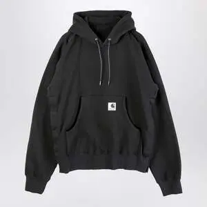 SACAI X CARHARTT WIP Cotton Hoodie - Black
