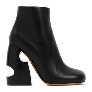 Off-White Pop Bulky Nappa Ankle Boot - Black