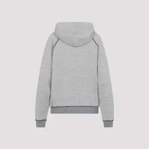 Chloé Cotton Blend Hoodie With Logo Detail