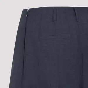 Givenchy Denim Wool Shorts - Blue