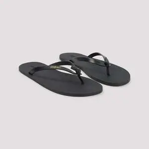 Saint Laurent Leather Flat Flip Flop Sandals