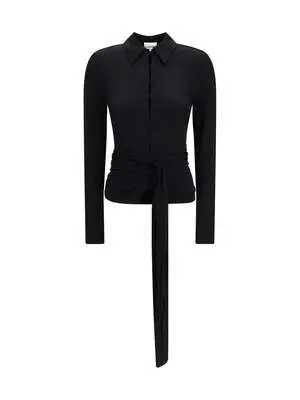 GANNI Marl Mesh Shirt